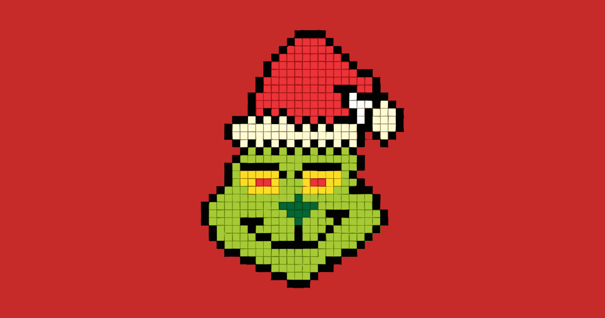 GRINCHHH PIXEL - Grinch - T-Shirt | TeePublic