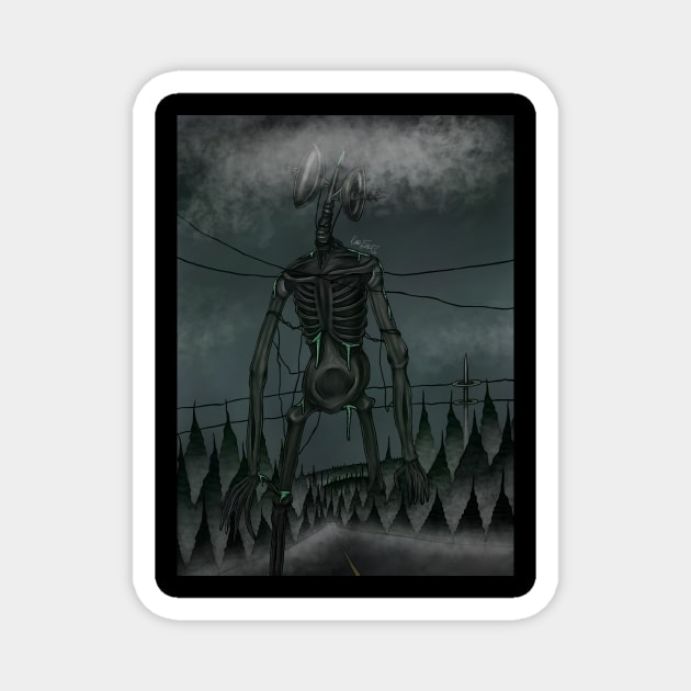 Siren Head Cryptid Art - Cryptid Art - Magnet | TeePublic