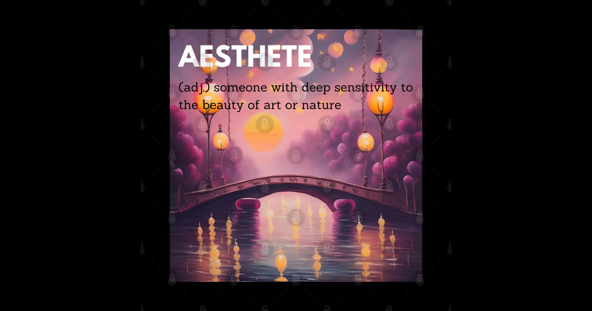 aesthete sensitivity beauty nature definition sticker - Aesthetic ...