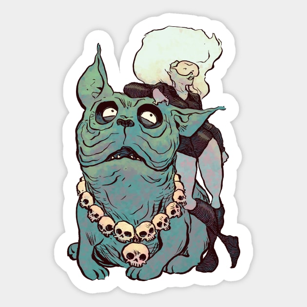 Demon Dog - Dog - Sticker | TeePublic