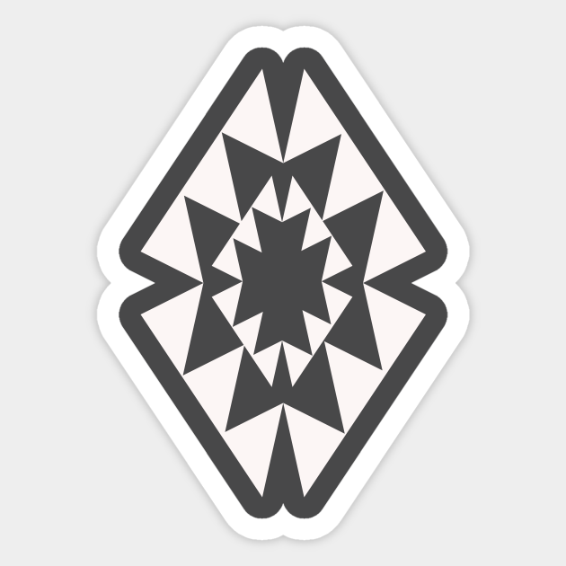 Aztec triangle motif - Aztec Design - Sticker | TeePublic