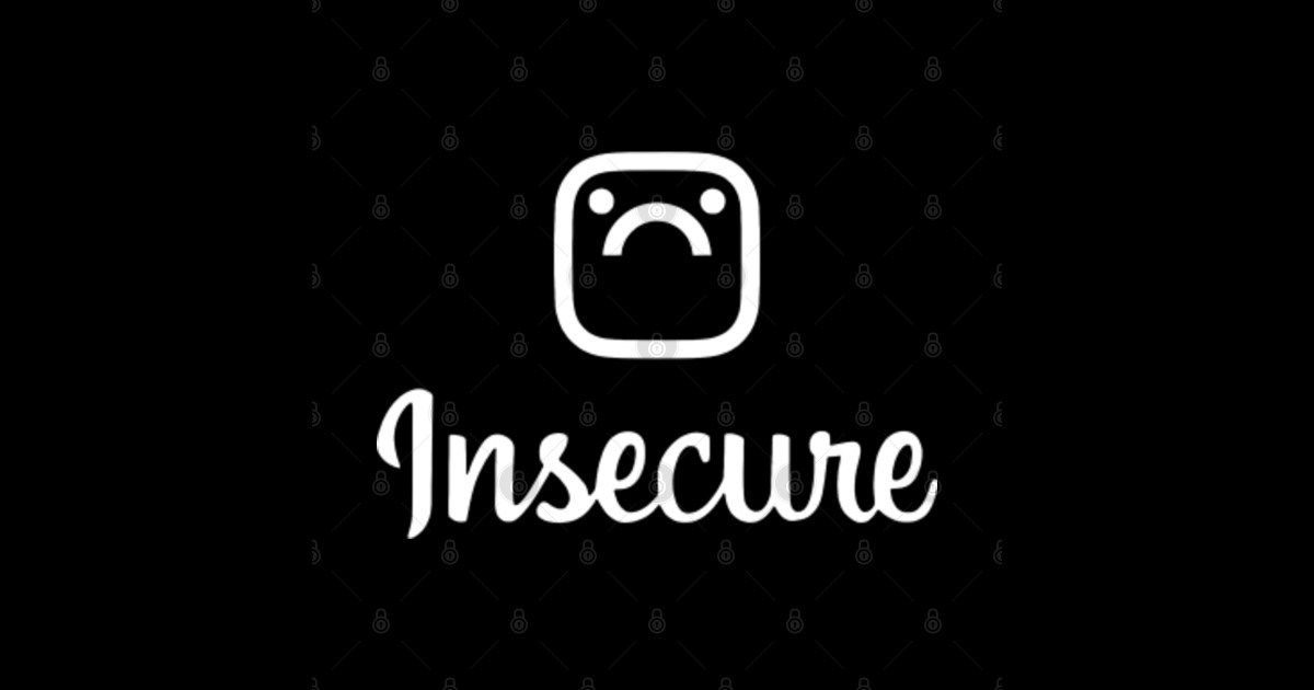 meme Insecure Logo - Parody Logo - Posters and Art Prints | TeePublic
