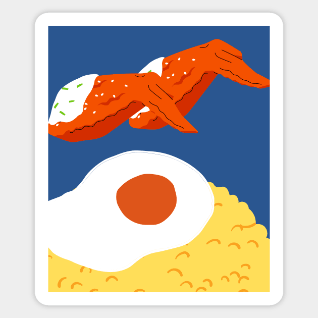 Mountain rice and fried wings - Mountain Rice And Fried Wings - Sticker ...