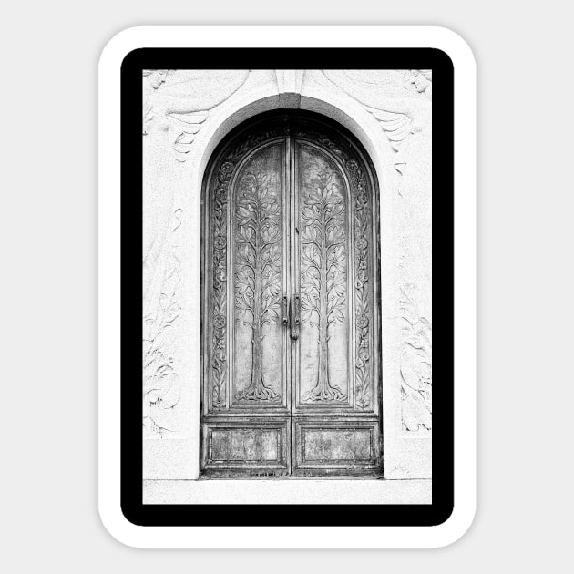 Art Deco Mausoleum Doors - Mausoleum Doors - Sticker | TeePublic