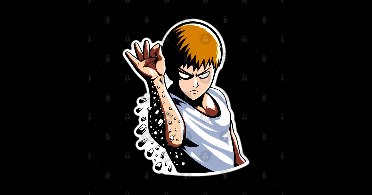 Reigen using his iconic "salt splash" - Mob Psycho 100 - Sticker ...