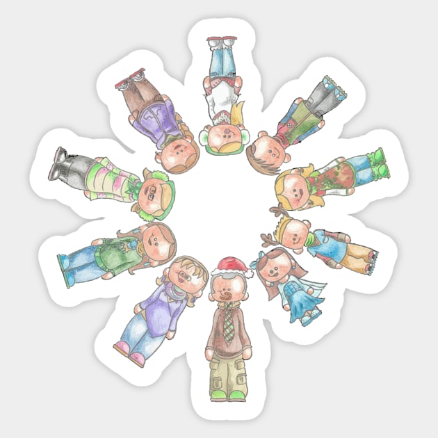 My family Circle - Family - Sticker | TeePublic