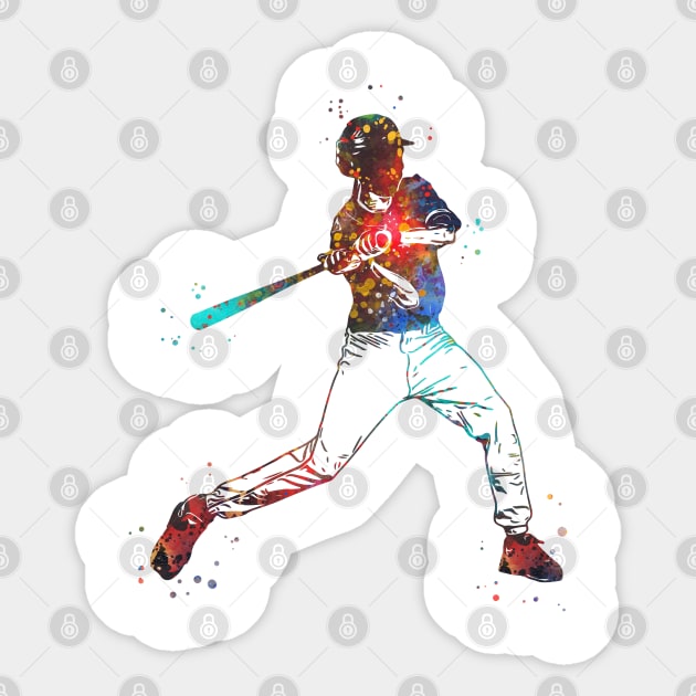 Boy Softball Player - Softball Artwork - Sticker | TeePublic