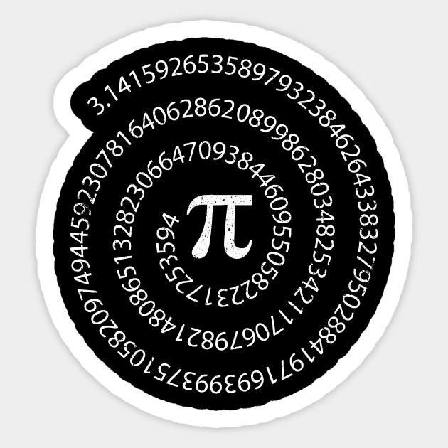 Math Pi Symbol - Math Teacher Gift - Dark - Math Pi Symbol - Sticker ...