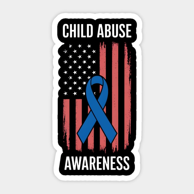 Child Abuse Awareness US Flag Child Abuse Prevention Month - Child ...