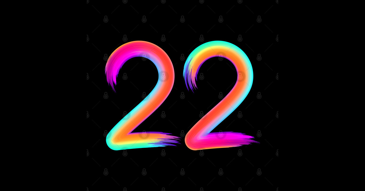 Brushed 22 - 22 - Sticker | TeePublic