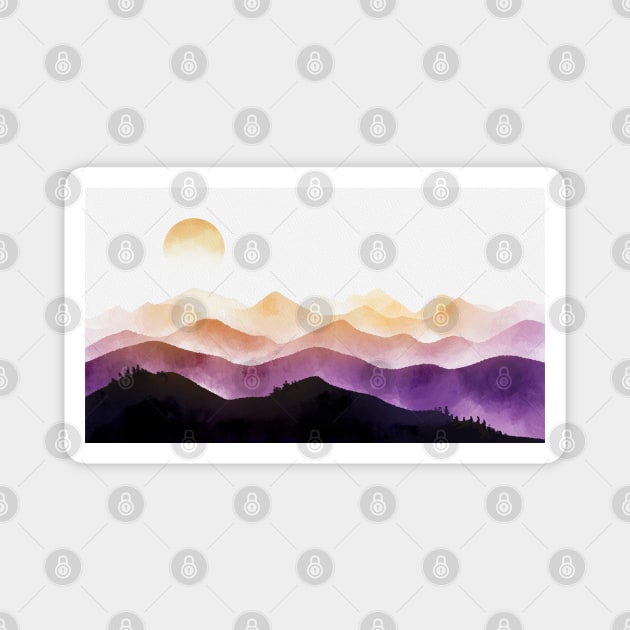 MOuntains Sunset Background Landscape - Mountains Sunset Background ...