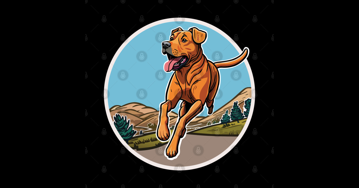 Rhodesian Ridgeback - Rhodesian Ridgeback - Sticker | TeePublic