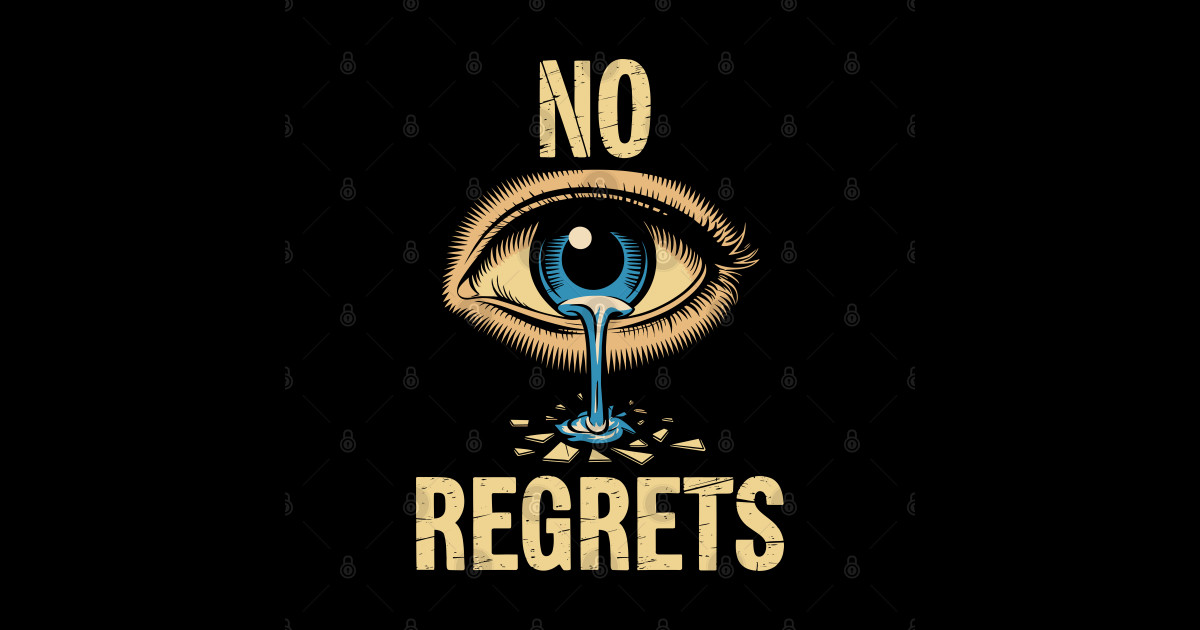 No Regrets – Surreal Crying Eye - No Regrets - Sticker | TeePublic
