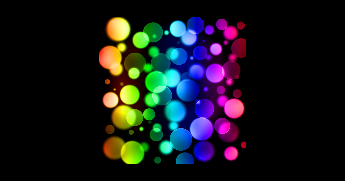 Multi Colored Bubbles - Rainbow Bubbles - Sticker | TeePublic