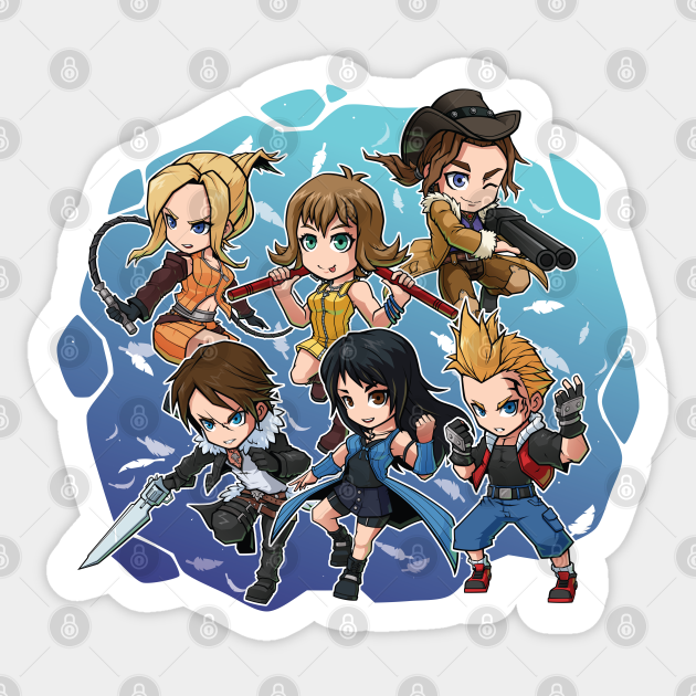 Fanart Final Fantasy 8 Squad Chibis - Finalfantasy8 - Sticker | TeePublic