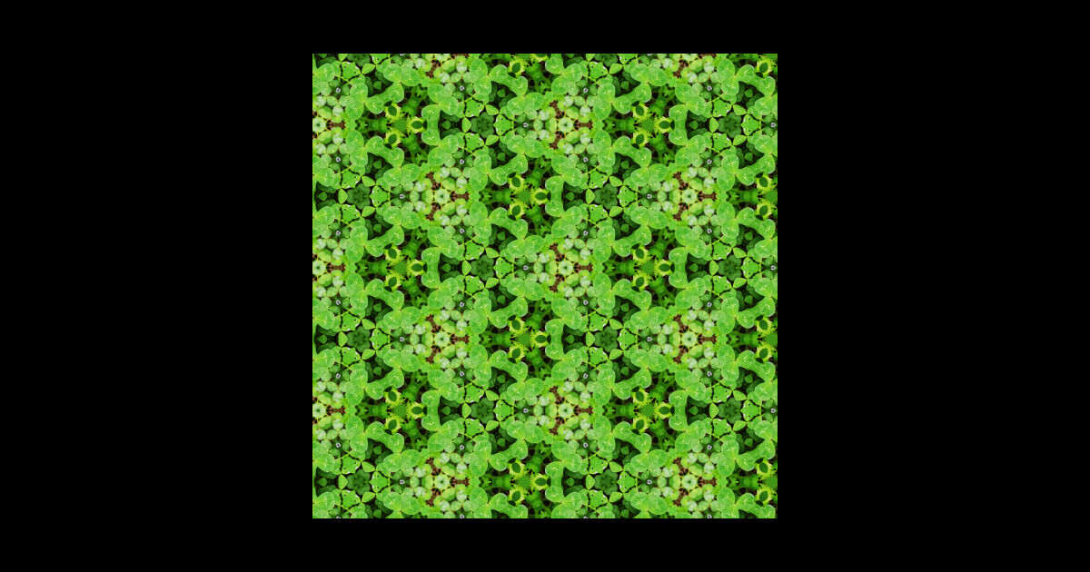 Fresh spring clover pattern - Fresh Spring Clover Pattern - Sticker ...