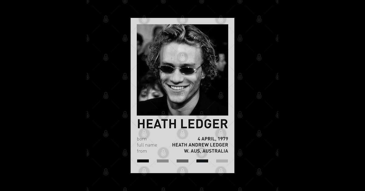 Heath Ledger - Heath Ledger - Sticker | TeePublic