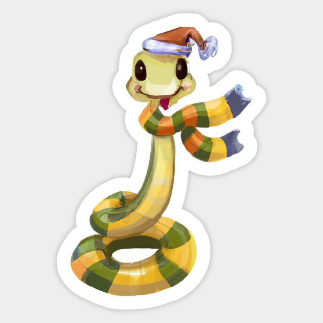 Cute Snake Drawing - Snake - Sticker | TeePublic