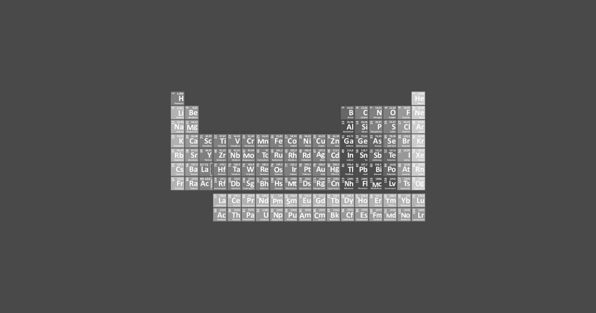 Periodic Table of the Elements - Periodic Table - T-Shirt | TeePublic