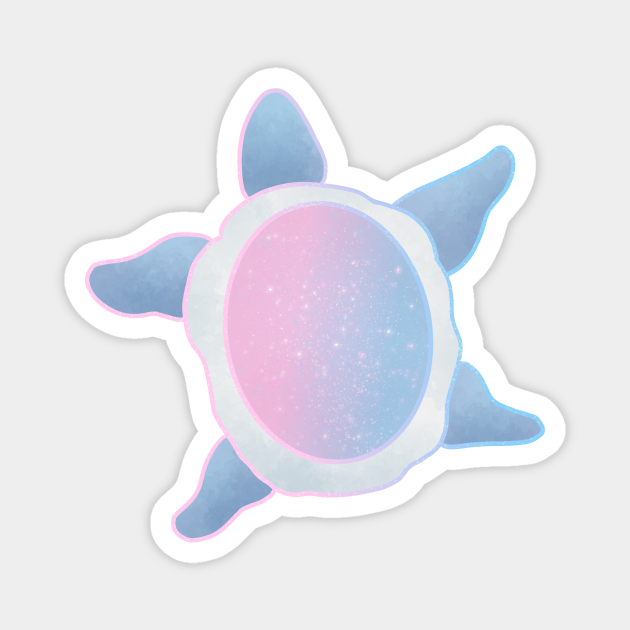 Pride Flag Space Turtle Transgender Flag - Lgbt Pride Month - Magnet ...