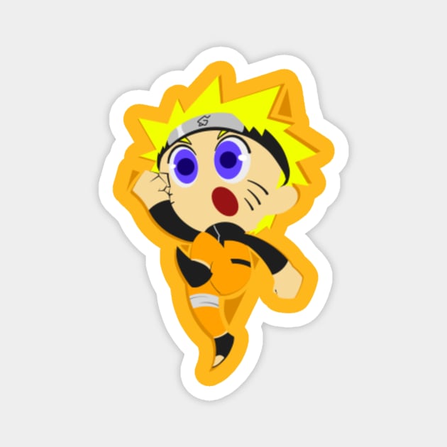 Naruto with a chibi style - Anime And Manga - Magnet | TeePublic