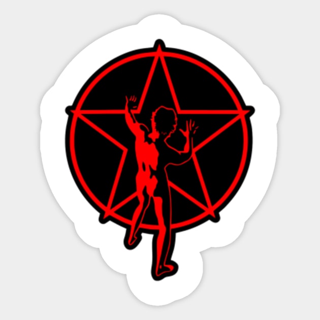 Rush Red Starman Logo Classic Design - Rush - Sticker | TeePublic