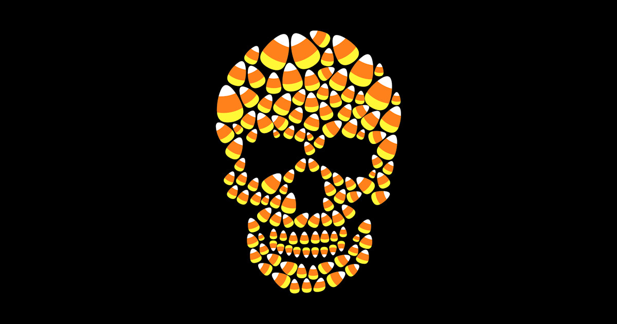 CANDY CORN skull Halloween Funny Costume - Halloween Candy Corn Funny ...