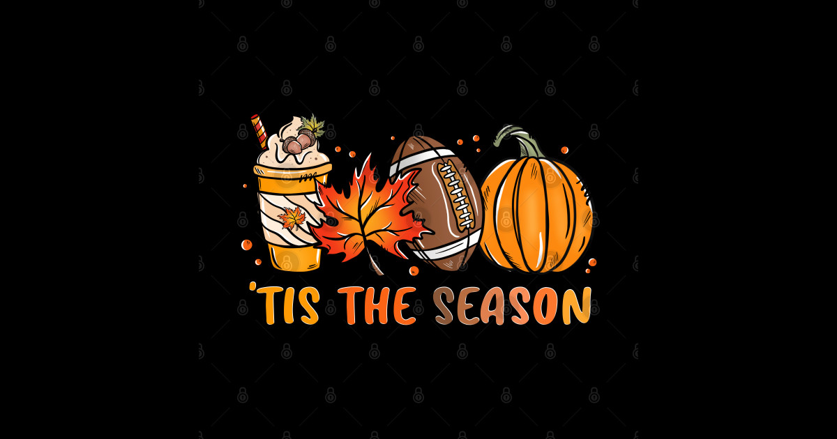 'Tis the season Fall coffee cup football Thanksgiving - Fall Coffee ...