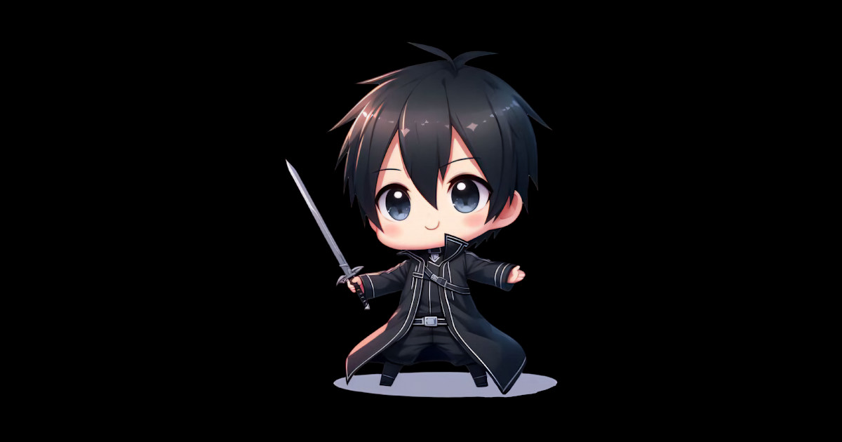 Chibi Kirito - Kirito - Sticker | TeePublic