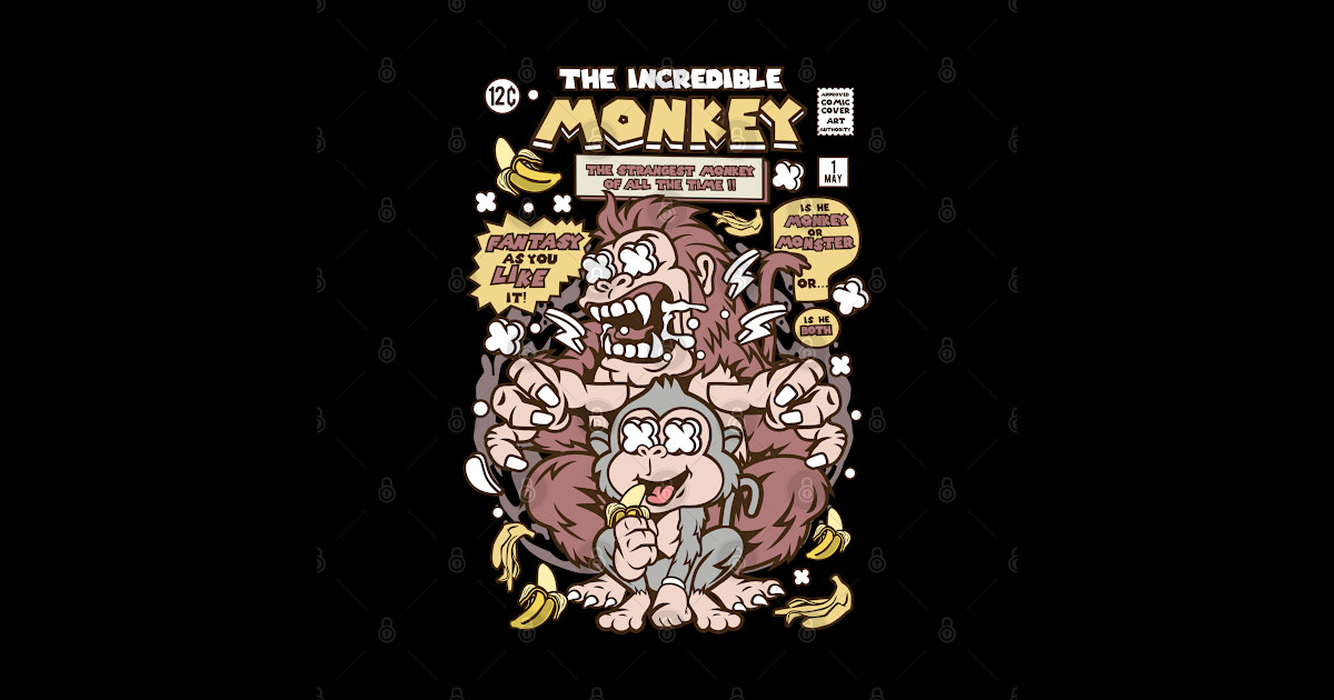 Incredible Monkey - Incredible - Sticker | TeePublic
