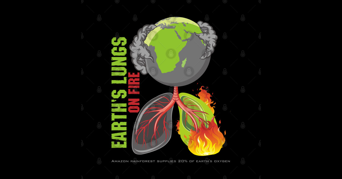 Amazon on Fire - Amazon - Sticker | TeePublic