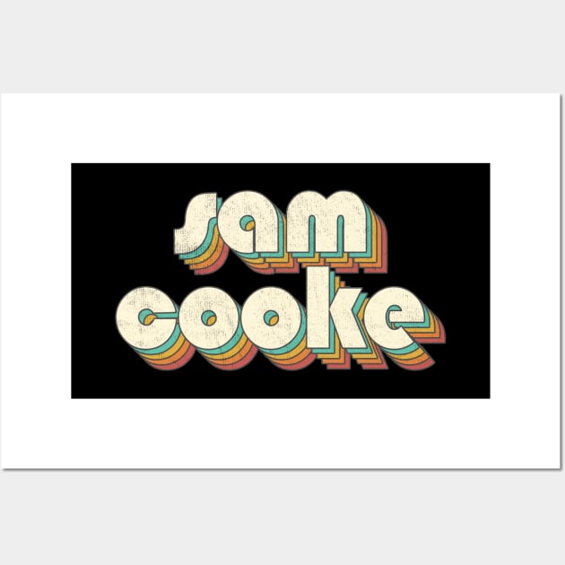 Retro Vintage Rainbow Sam Letters Distressed Style - Sam Letters Print ...