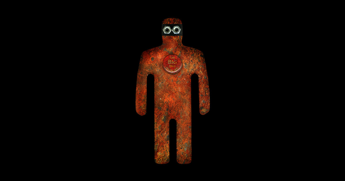 Rust Man - The Corroded Super-Hero - Rust Man - Sticker | TeePublic