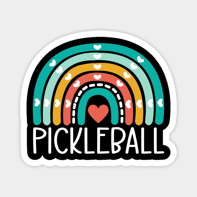 Pickleball Rainbow - Pickleball Women - Magnet | TeePublic
