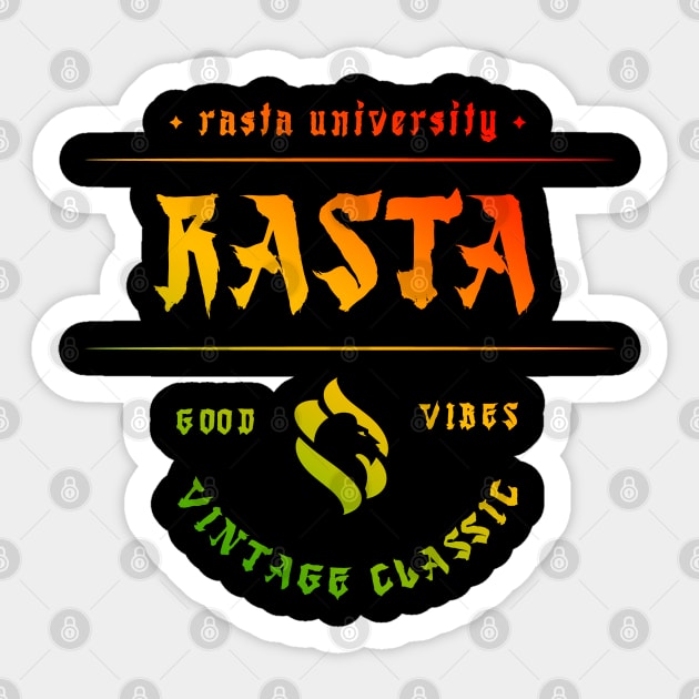 Rasta University Rasta Vintage Classic Rasta Colors Reggae - Reggae ...