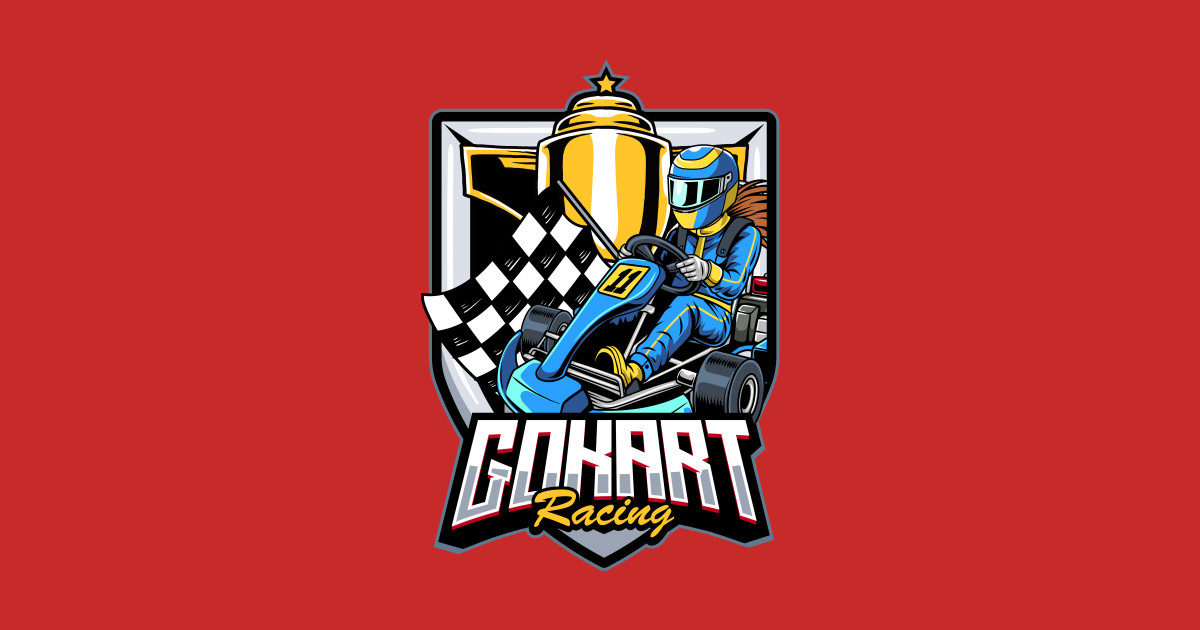 Go Kart Racing Emblem - Go Kart Racing Emblem - T-Shirt | TeePublic
