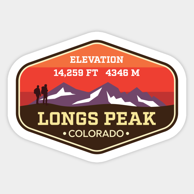 Longs Peak Colorado - 14ers Mountain Climbing Badge - Colorado 14ers ...