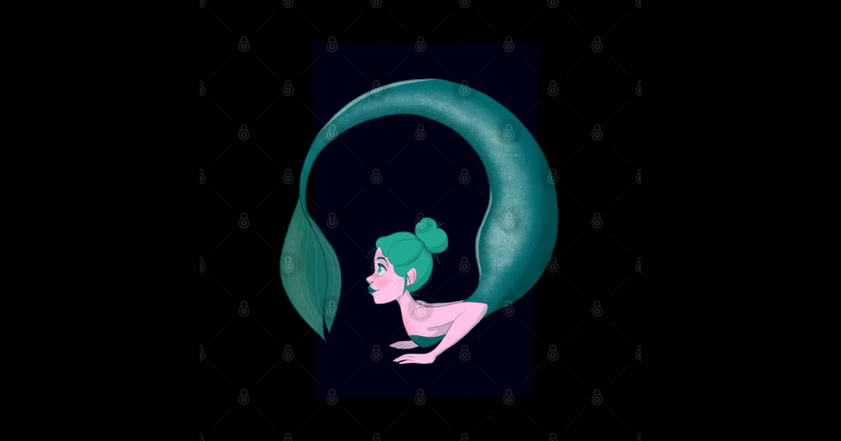 Mermaid circle - Mermaid Life - Posters and Art Prints | TeePublic