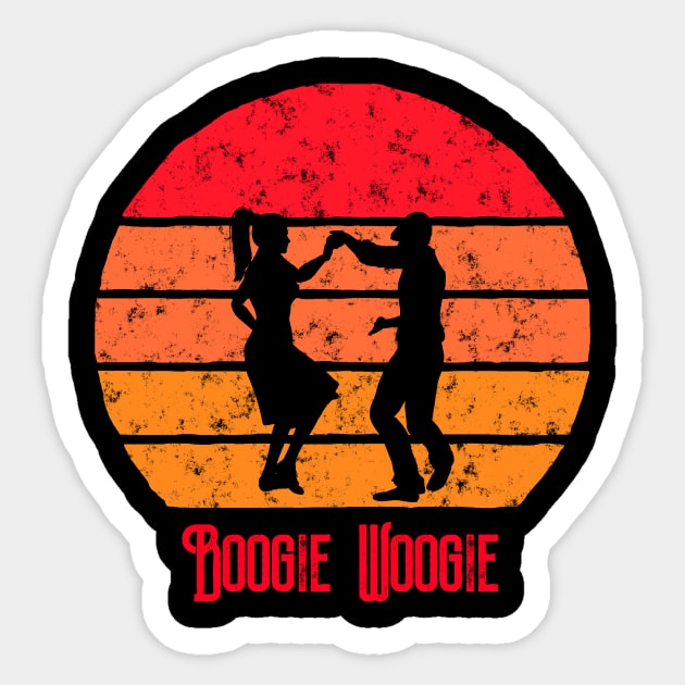 Boogie Woogie Sunset - Boogie Woogie - Sticker | TeePublic