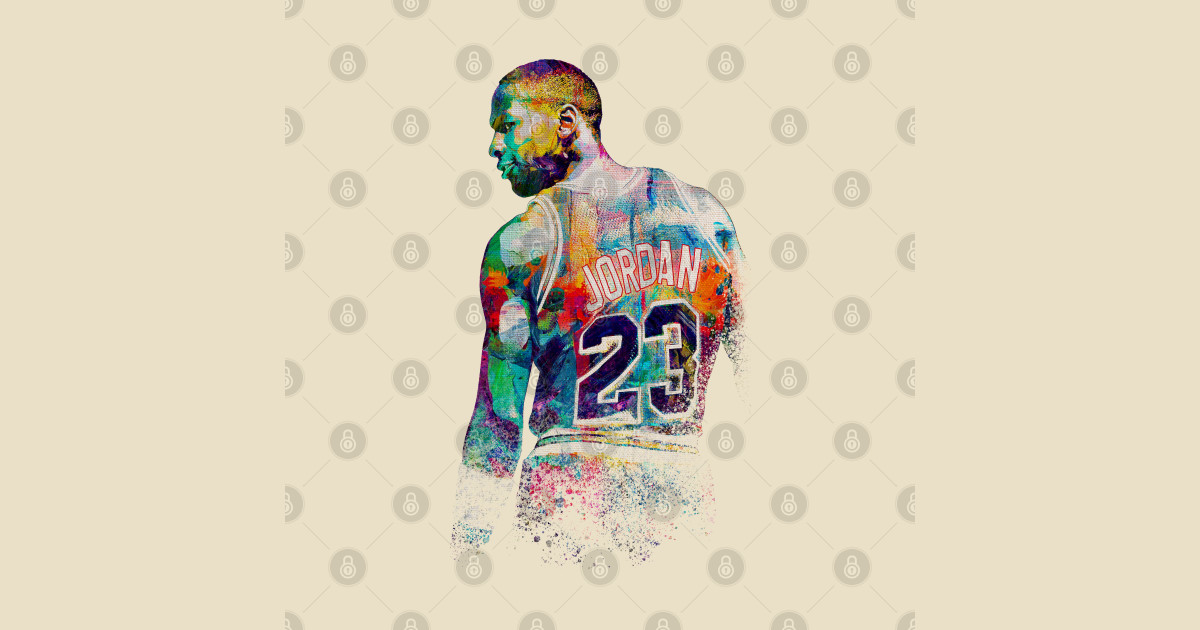 JORDAN 23 WPAP CANVAS - Michael Jordan - T-Shirt | TeePublic