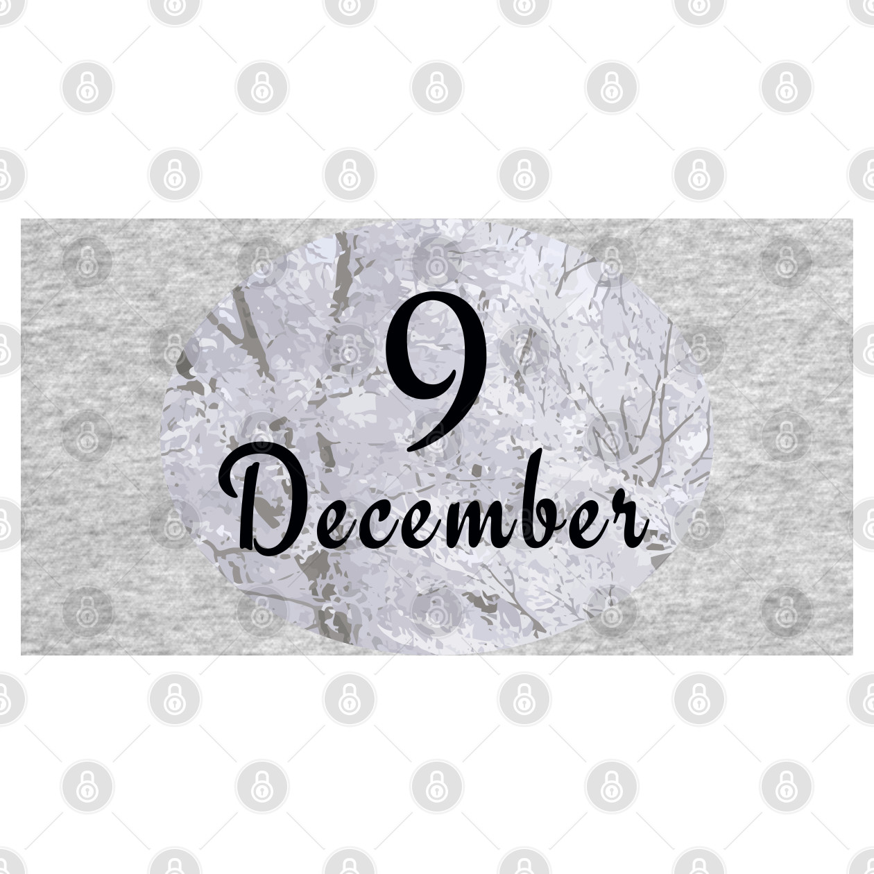 9 December for Special Dates :) - Snowy Tree :) - Date December 9th - T ...