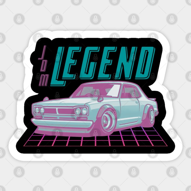 JDM Legend Retro! - Jdm - Sticker | TeePublic