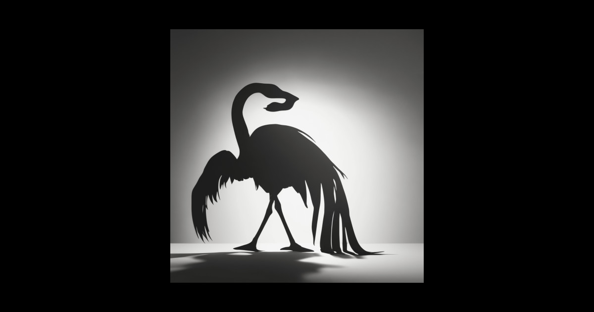 Flamingo Shadow Silhouette Anime Style Collection No. 137 - Digital Art ...