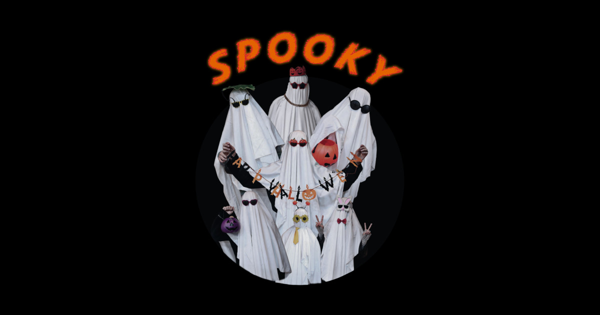 BTS Halloween ghost costumes spooky - Halloween - Sticker | TeePublic