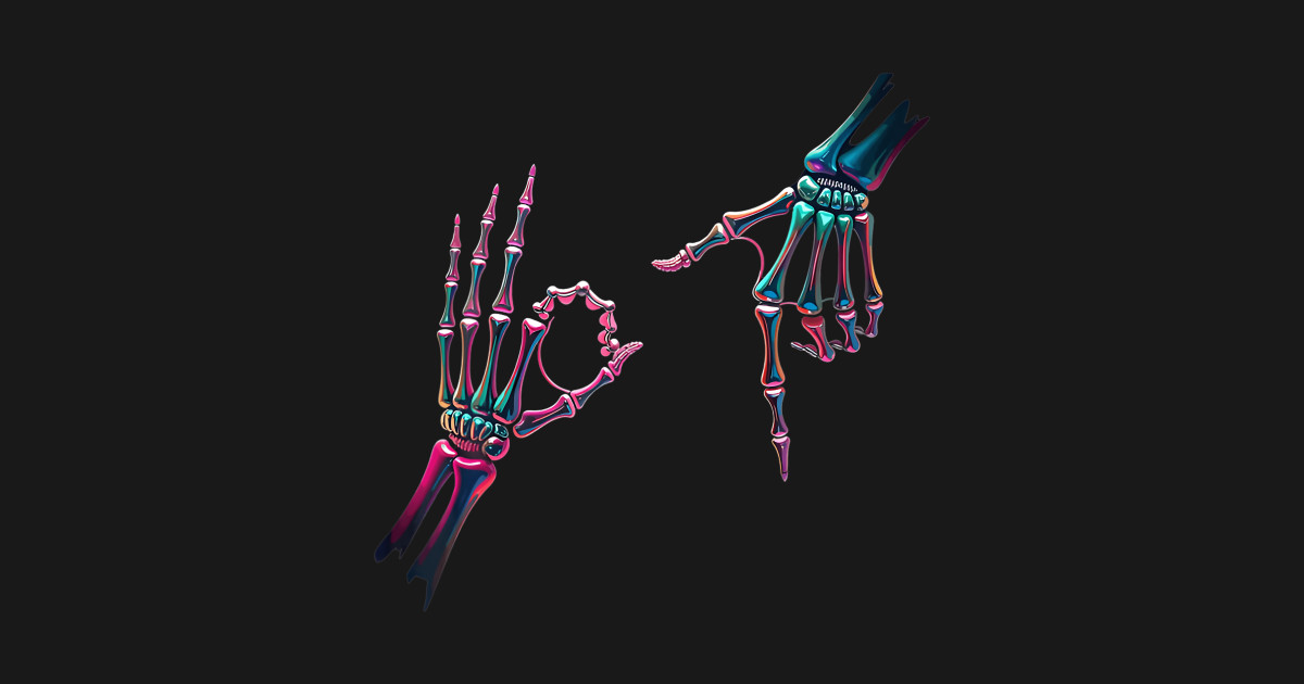 67 Skeleton Hand 6 7 Halloween Six Seven ns - Skeleton Hand Meme - T ...