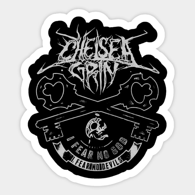 Chelsea Grin – I Fear No God Skull Emblem - Chelsea Grin - Sticker ...