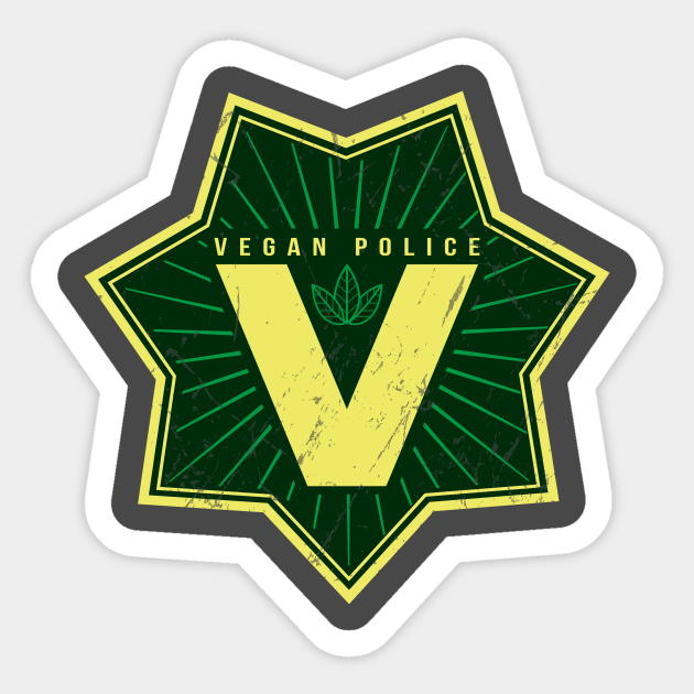 Vegan police - Scott Pilgrim - Sticker | TeePublic