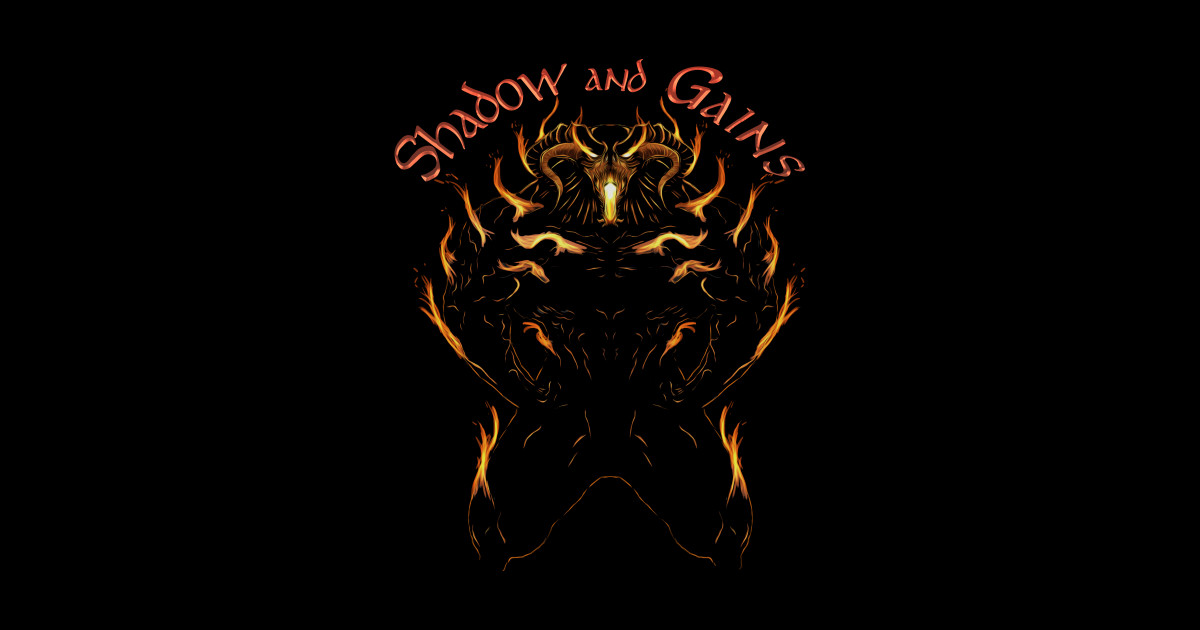 Balrog - Shadow and gains - Only Flame - Balrog - Sticker | TeePublic