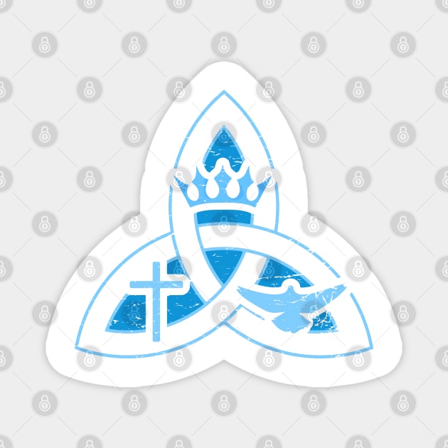 Holy Trinity Christian Distressed Design - Holy Trinity - Magnet ...