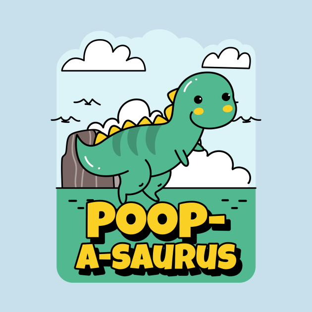 Poop-A-Saurus - Dinosaur - Baby - Tapestry | TeePublic